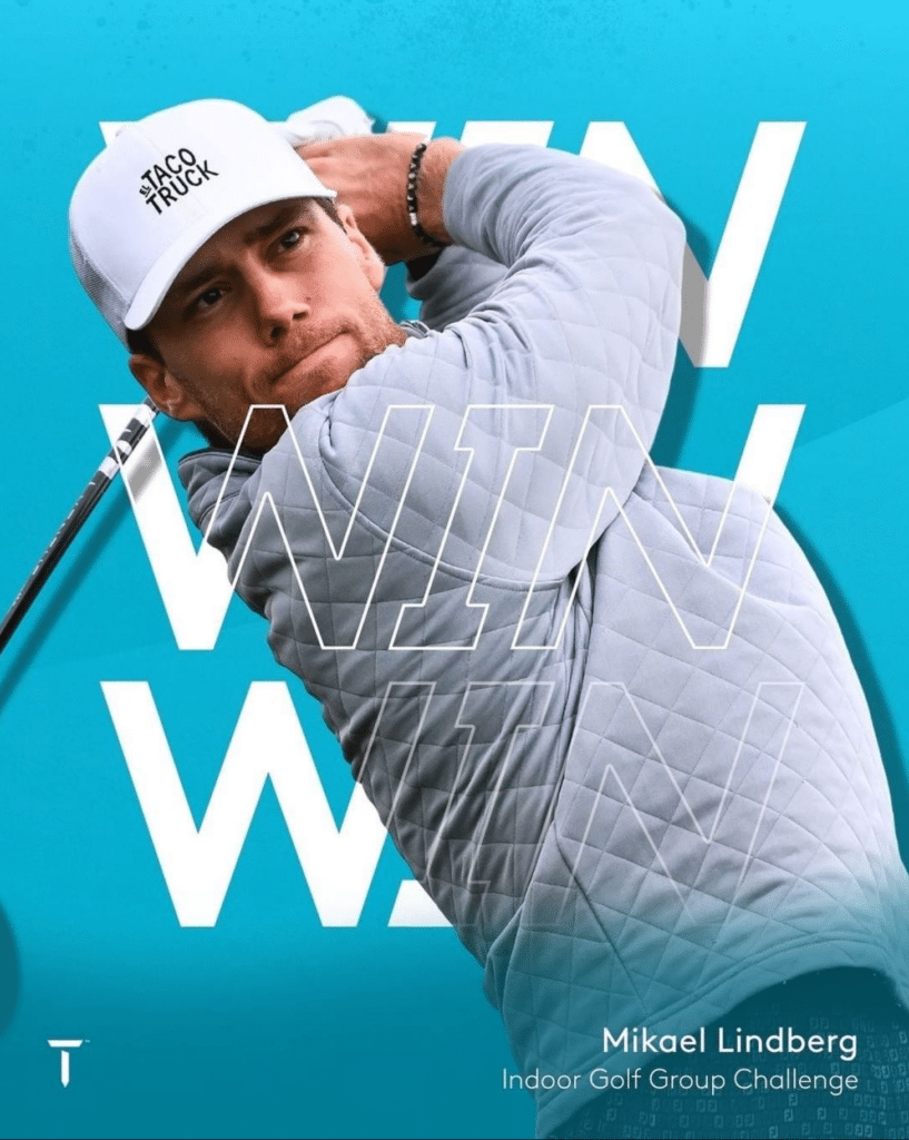 Mikael Lindberg Winner of IGG Challenge 2022 – Indoor Golf Group